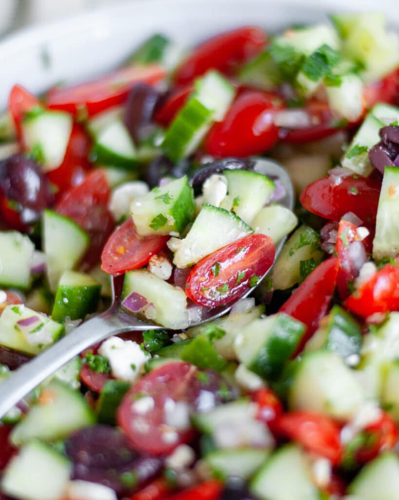 Cucumber Mediterranean Salad - Our Love Language is Food