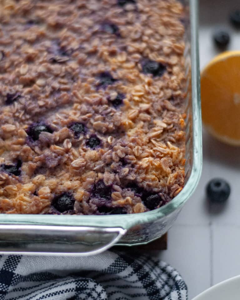 Lemon Blueberry Baked Oatmeal (Easy, One-Bowl Recipe) - Our Love ...