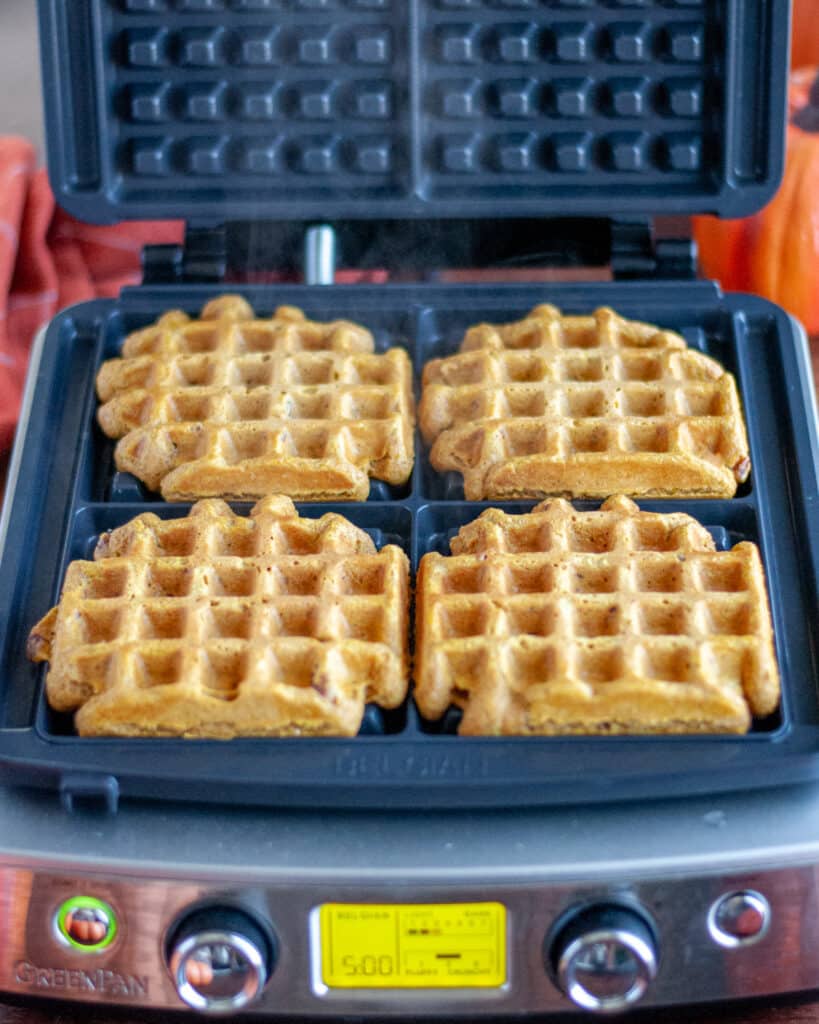 Pumpkin Pecan Waffles - Our Love Language is Food