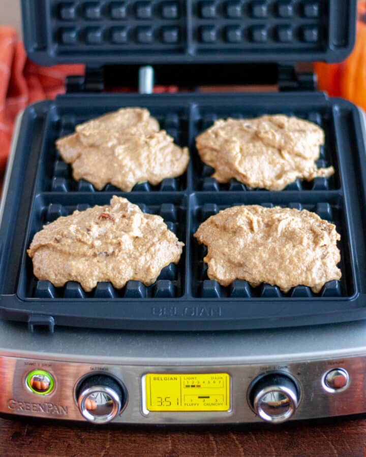 Pumpkin Pecan Waffles - Our Love Language is Food