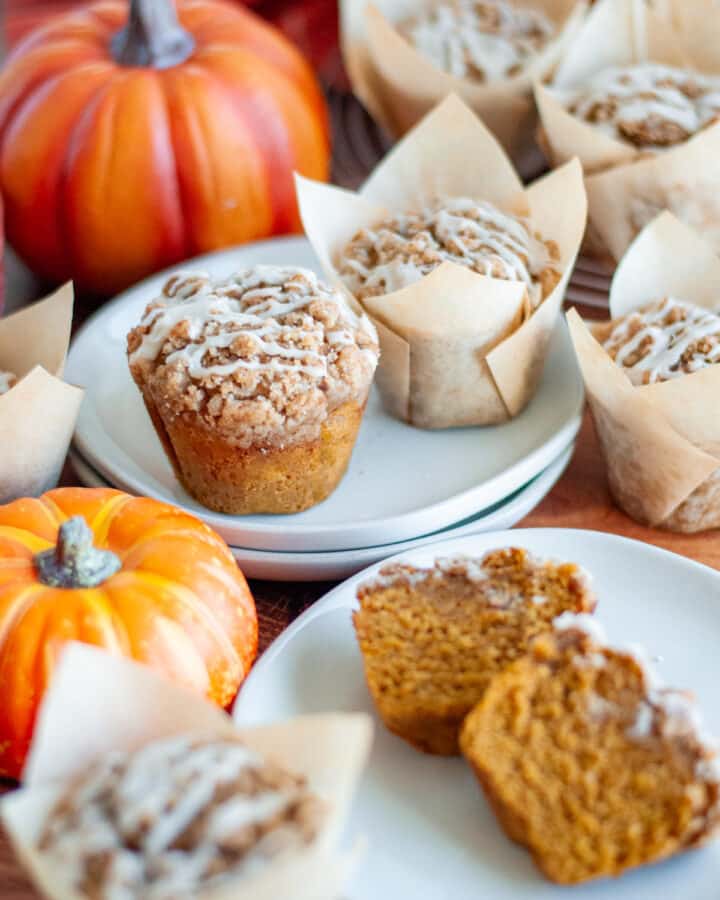 Pumpkin Muffins with Streusel Topping-Our Love Language is Food