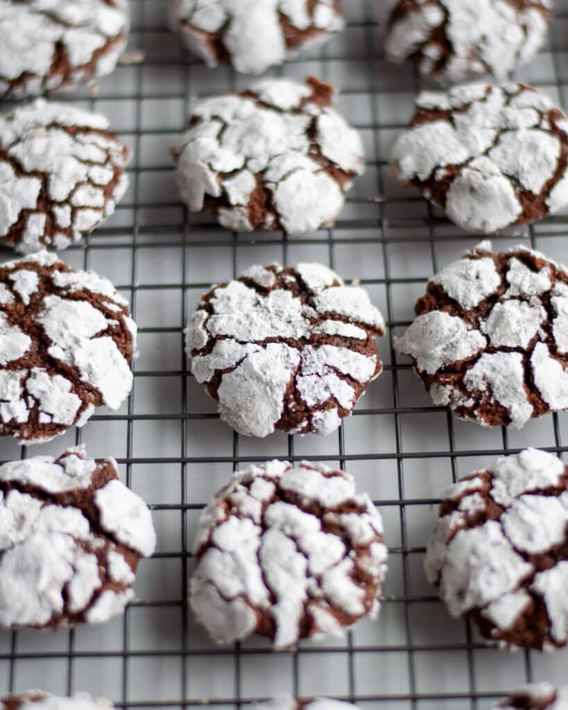 Double Chocolate Crinkle Cookies - Our Love Language is Food