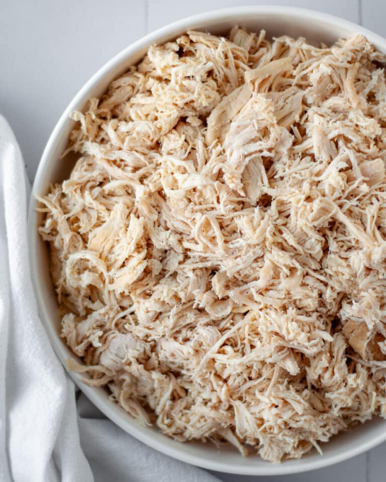 Shredded Chicken in Crockpot (Simple and Versatile!) - Our Love ...