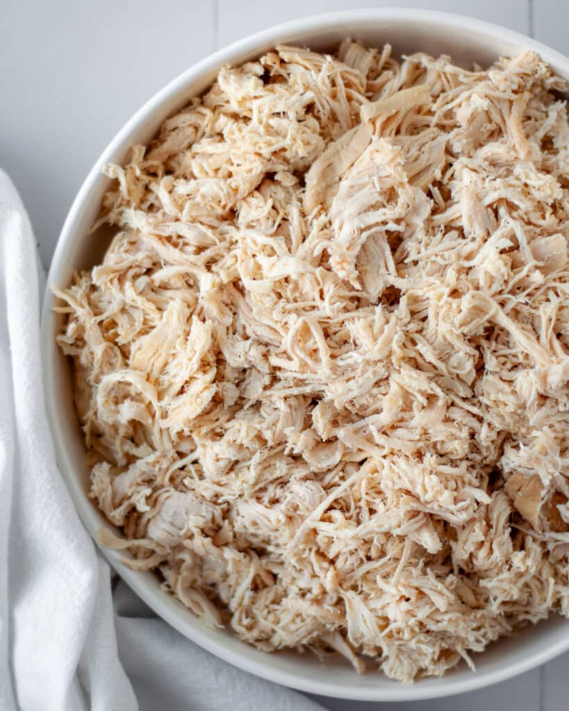 Shredded Chicken in Crockpot (Simple and Versatile!) - Our Love ...