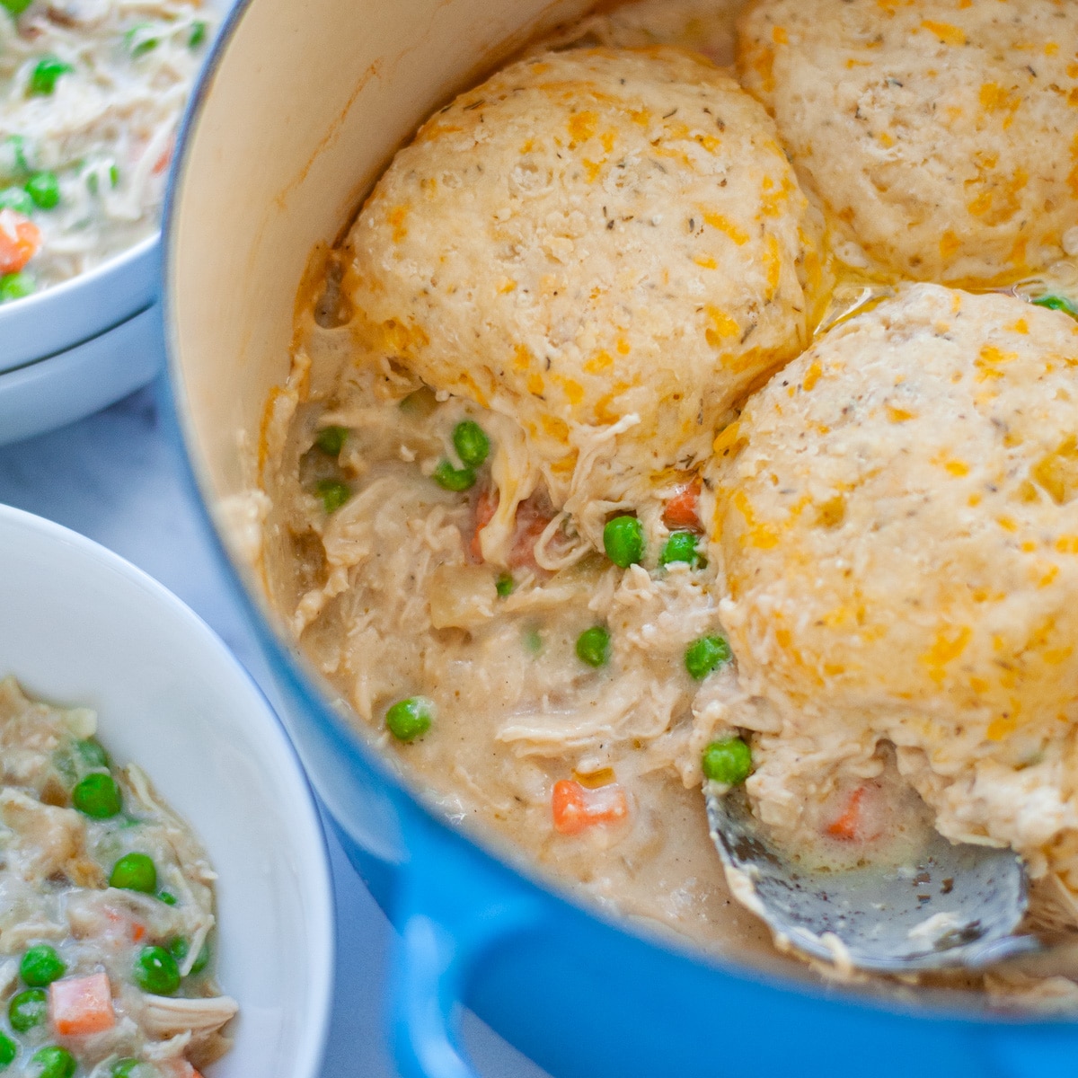 Homemade Chicken Pot Pie with Biscuits - Our Love Language is Food