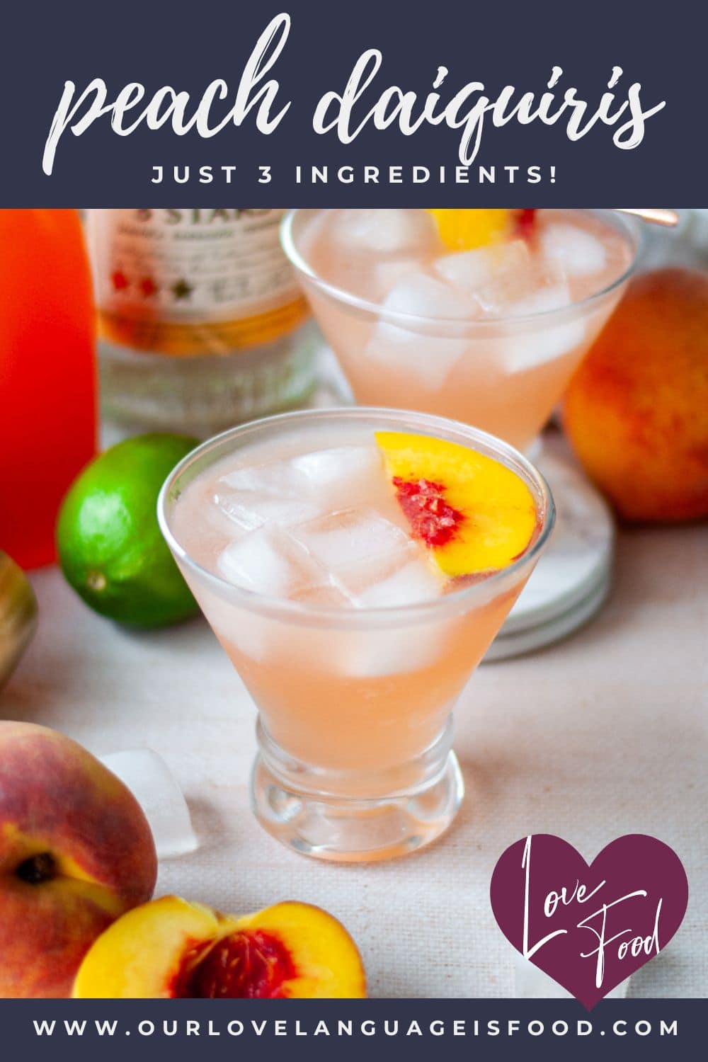Peach Daiquiris - Our Love Language is Food