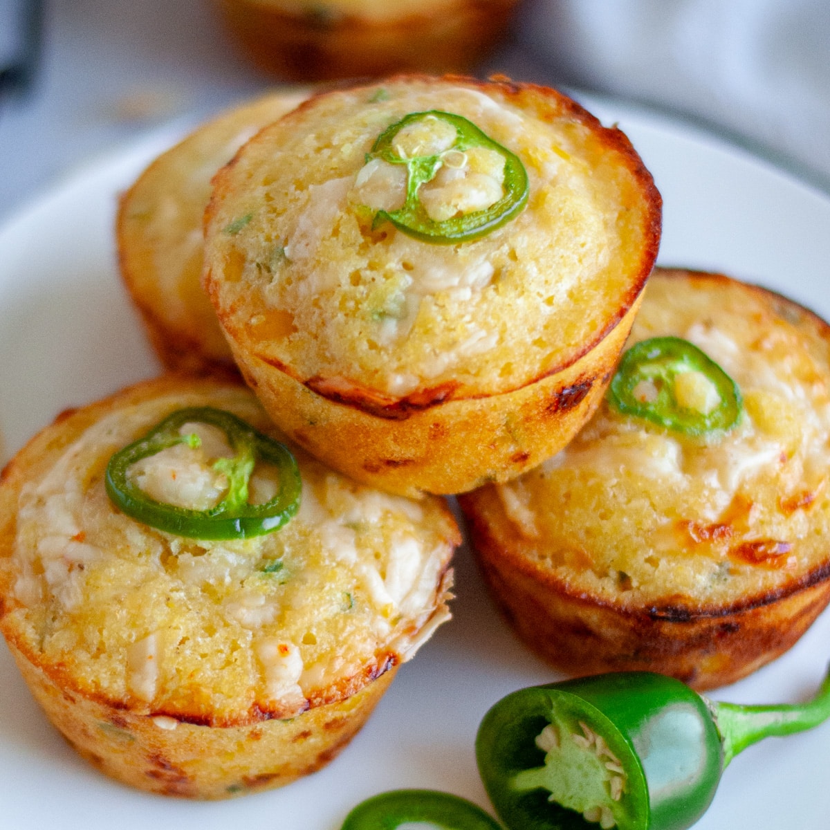 Jalapeño Cheddar Cornbread Muffins - Easy Loaded Cornbread Recipe - Our ...