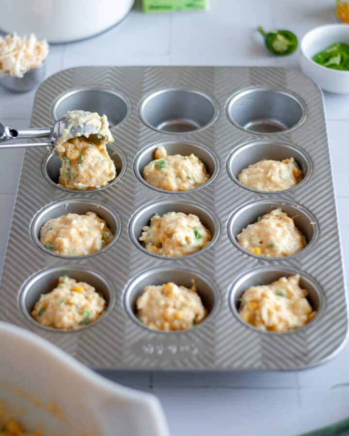 Jalapeño Cheddar Cornbread Muffins - Easy Loaded Cornbread Recipe - Our ...