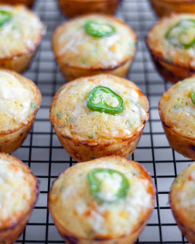 Jalapeño Cheddar Cornbread Muffins - Easy Loaded Cornbread Recipe - Our ...