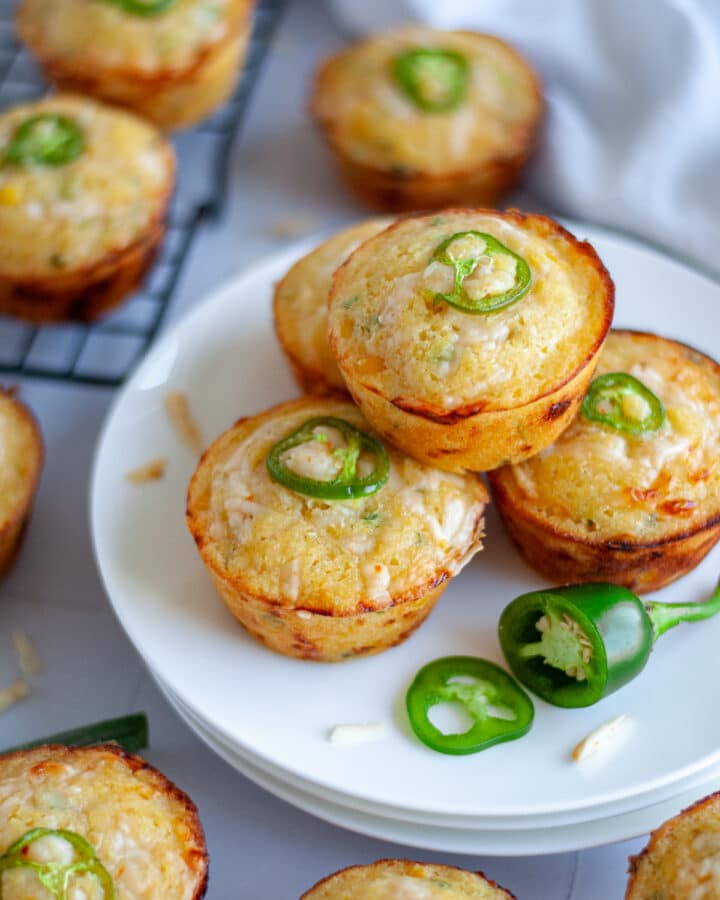 Jalapeño Cheddar Cornbread Muffins - Easy Loaded Cornbread Recipe - Our ...
