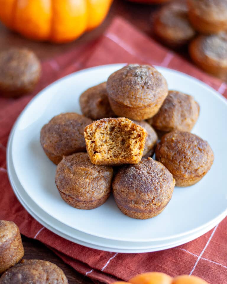 Mini Pumpkin Muffins Recipe - Our Love Language is Food