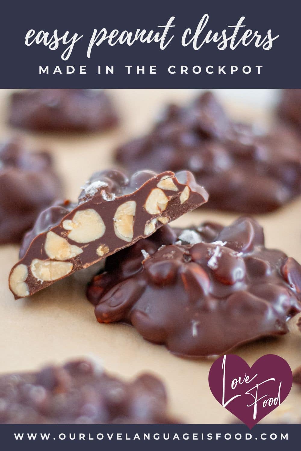 Slow Cooker Peanut Clusters Recipe - Easy Crockpot Candy - Our Love ...
