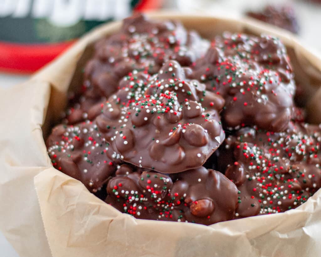 Slow Cooker Peanut Clusters Recipe - Easy Crockpot Candy - Our Love ...